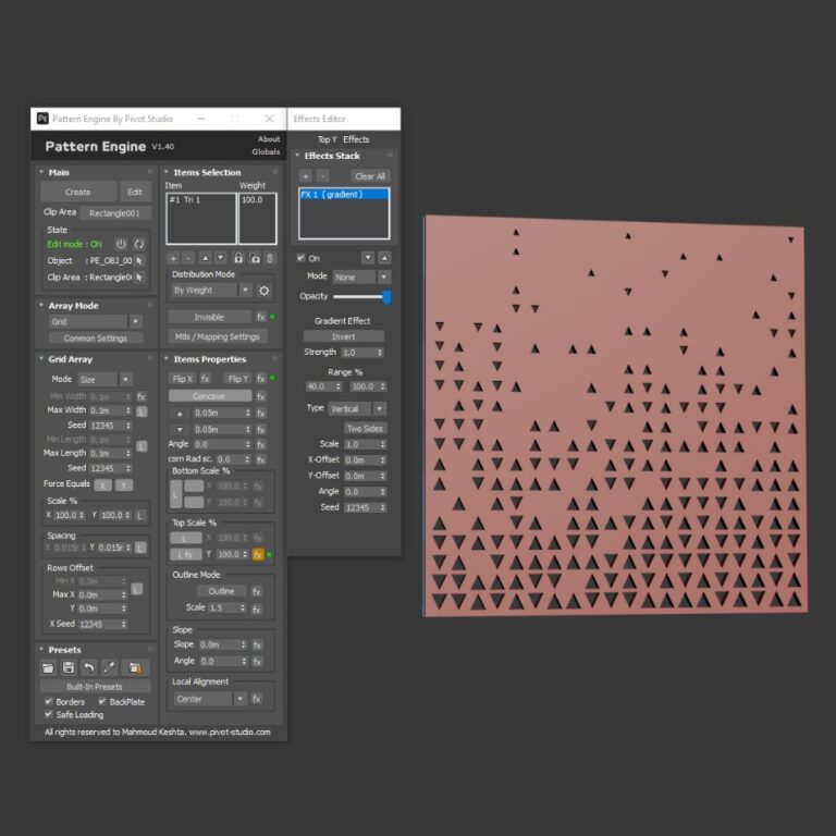 Pattern Engine 1 for 3ds Max – pivot-studio.com